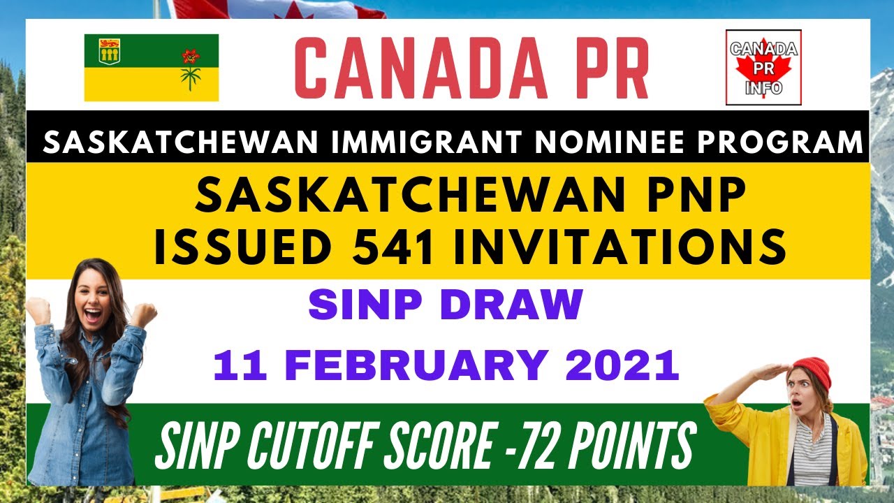 SINP EOI draw Results | Saskatchewan Immigration | Canada PNP